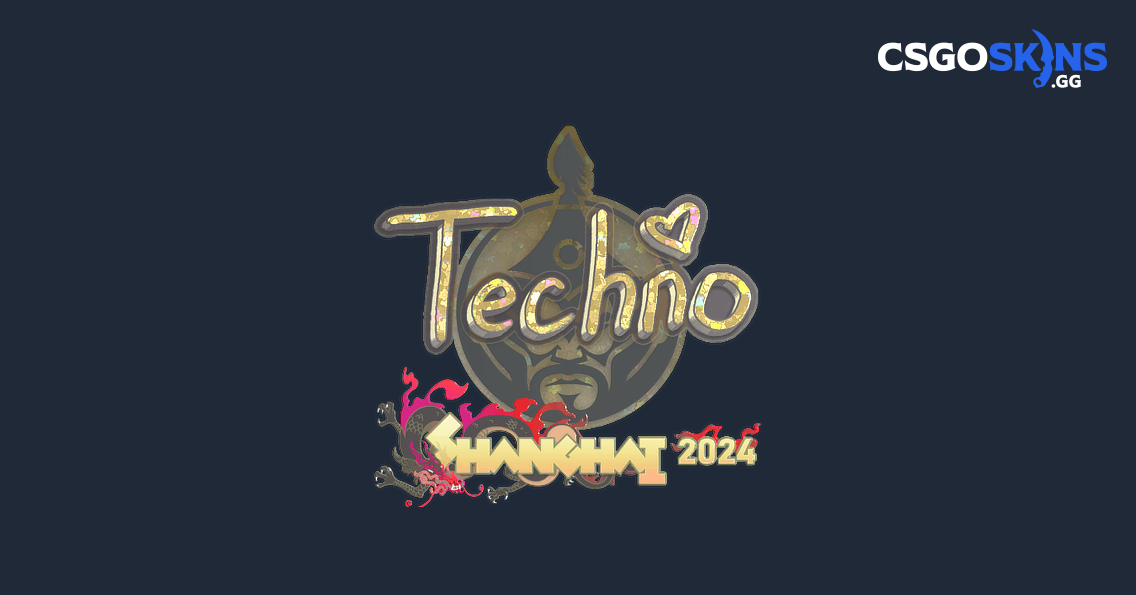 Sticker | Techno4K (Glitter) | Shanghai 2024 - CSGOSKINS.GG