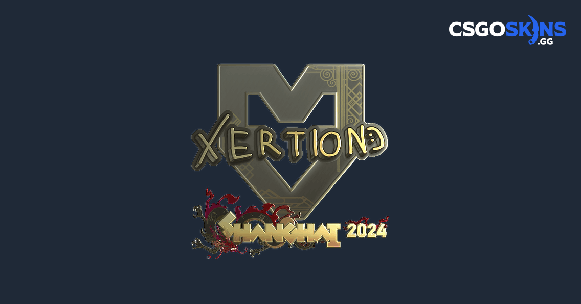 Sticker | xertioN (Gold) | Shanghai 2024 - CSGOSKINS.GG