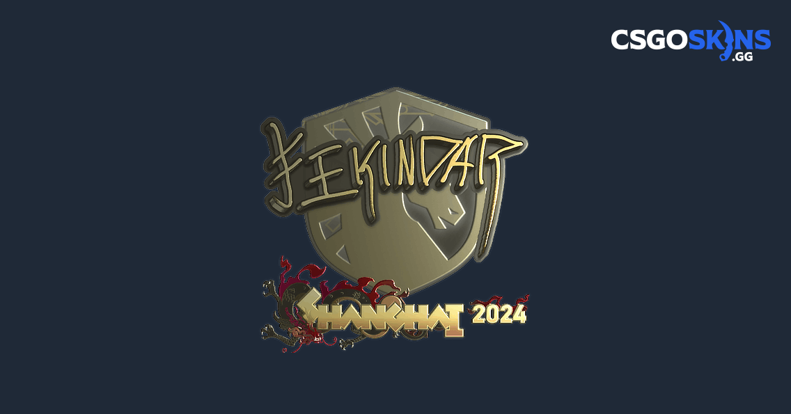 Sticker | YEKINDAR (Gold) | Shanghai 2024 - CSGOSKINS.GG