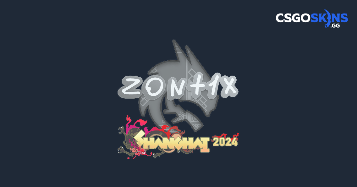 Sticker | zont1x | Shanghai 2024 - CSGOSKINS.GG