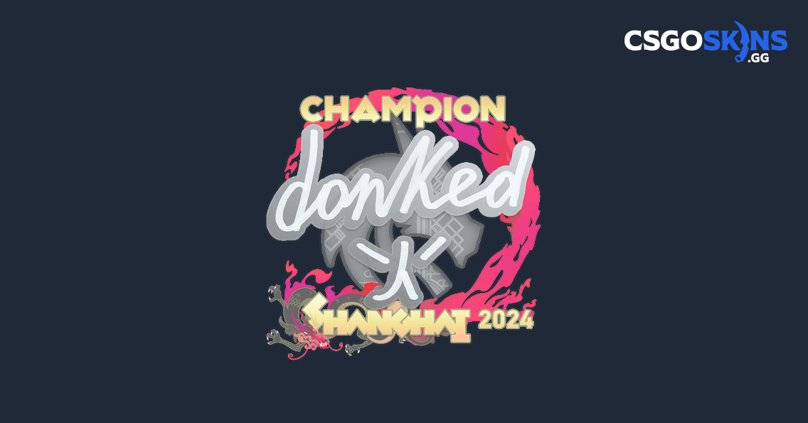 Sticker | donk (Champion) | Shanghai 2024 - CSGOSKINS.GG
