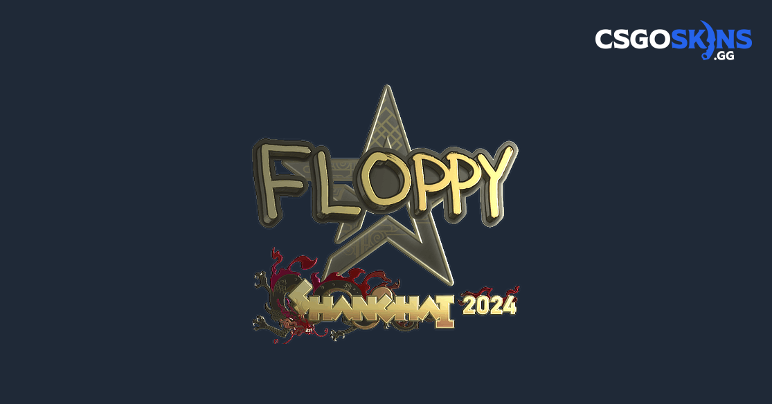 Sticker | floppy (Gold) | Shanghai 2024 - CSGOSKINS.GG