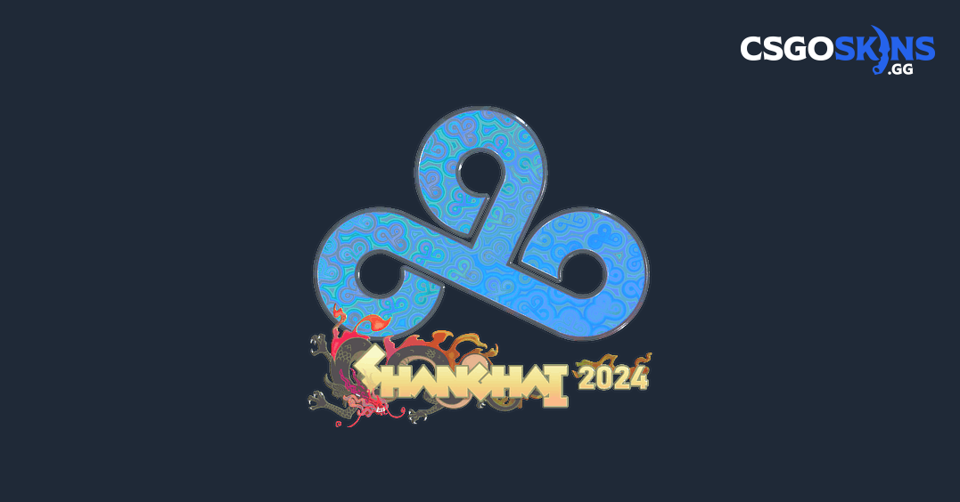 Sticker | Cloud9 (Holo) | Shanghai 2024 - CSGOSKINS.GG