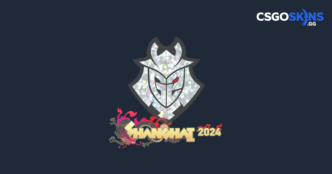 Sticker | G2 Esports (Glitter) | Shanghai 2024 - CSGOSKINS.GG
