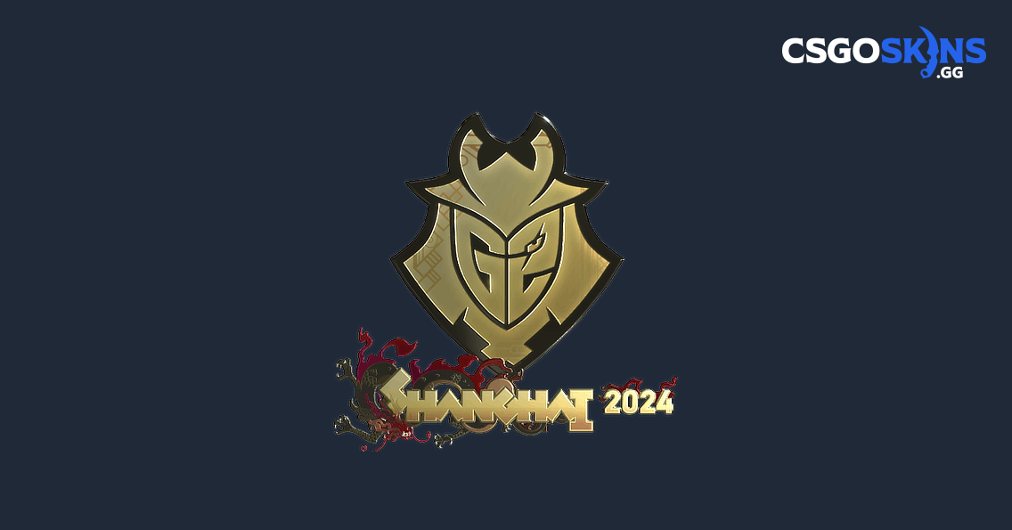 Sticker | G2 Esports (Gold) | Shanghai 2024 - CSGOSKINS.GG