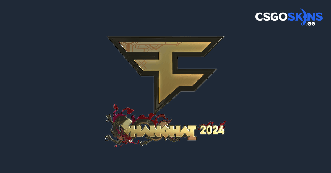 Sticker | FaZe Clan (Gold) | Shanghai 2024 - CSGOSKINS.GG