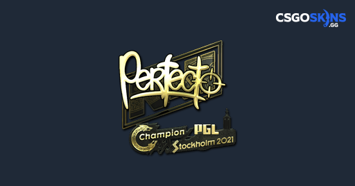 Sticker | Perfecto (Gold) | Stockholm 2021 - CSGOSKINS.GG