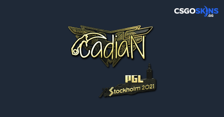 Sticker | cadiaN (Gold) | Stockholm 2021 - CSGOSKINS.GG