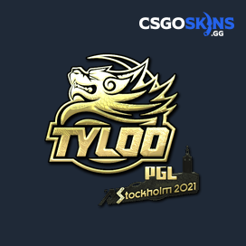Sticker | Tyloo (Gold) | Stockholm 2021 - CSGOSKINS.GG