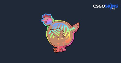 Sticker | Poorly Drawn Chicken (Holo) - CSGOSKINS.GG