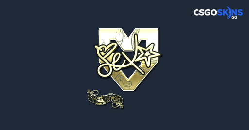 Sticker | dexter (Gold) | Paris 2023 - CSGOSKINS.GG