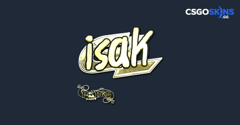 Sticker | isak (Gold) | Paris 2023 - CSGOSKINS.GG