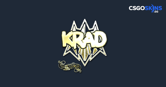 Sticker | Krad (Gold) | Paris 2023 - CSGOSKINS.GG