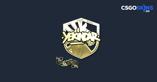 Sticker | YEKINDAR (Gold) | Paris 2023 - CSGOSKINS.GG