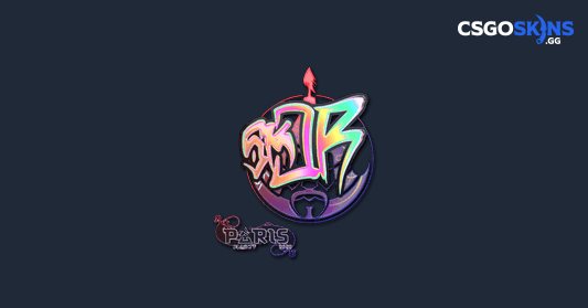 Sticker | sk0R (Holo) | Paris 2023 - CSGOSKINS.GG