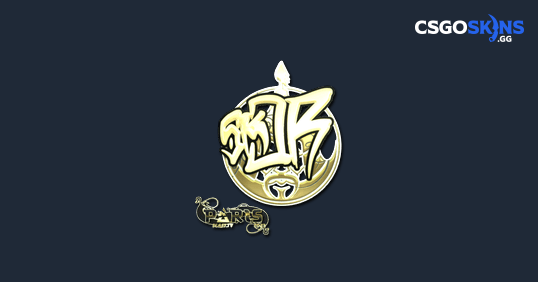 Sticker | sk0R (Gold) | Paris 2023 - CSGOSKINS.GG