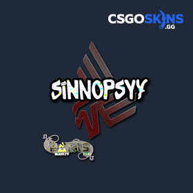 Sticker | sinnopsyy (Glitter) | Paris 2023 - CSGOSKINS.GG