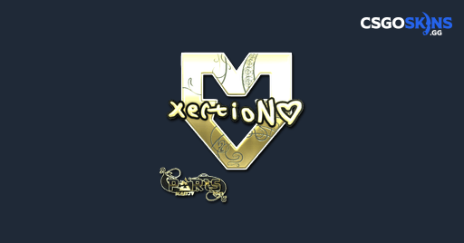 Sticker | xertioN (Gold) | Paris 2023 - CSGOSKINS.GG