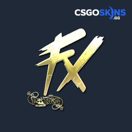 Sticker | Fluxo (Gold) | Paris 2023 - CSGOSKINS.GG