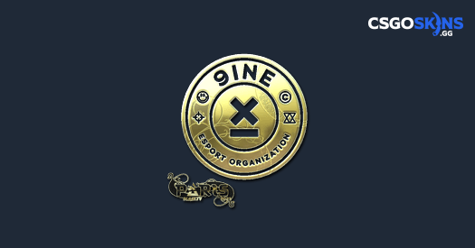 Sticker | 9INE (Gold) | Paris 2023 - CSGOSKINS.GG