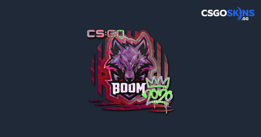 Sticker | Boom (Holo) | 2020 RMR - CSGOSKINS.GG
