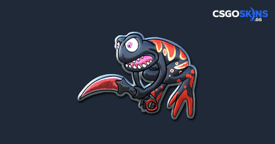 Sticker | Crimson Web Poison Frog (Foil) - CSGOSKINS.GG