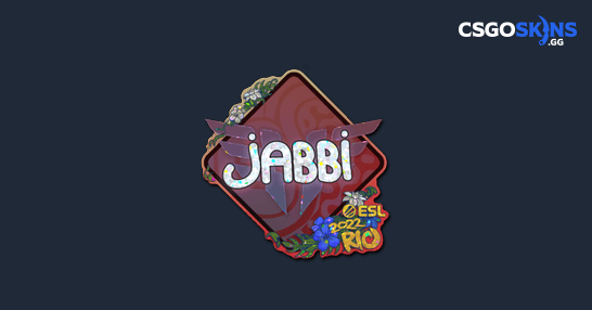 Sticker | jabbi (Glitter) | Rio 2022 - CSGOSKINS.GG
