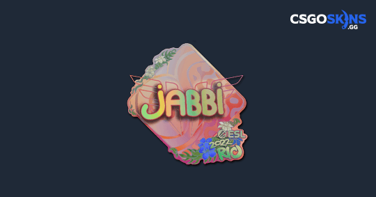 Sticker | jabbi (Holo) | Rio 2022 - CSGOSKINS.GG
