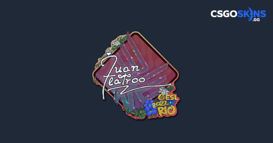 Sticker | juanflatroo (Glitter) | Rio 2022 - CSGOSKINS.GG