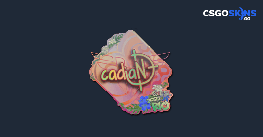 Sticker | cadiaN (Holo) | Rio 2022 - CSGOSKINS.GG