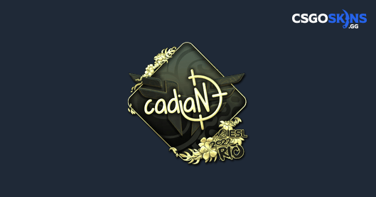 Sticker | cadiaN (Gold) | Rio 2022 - CSGOSKINS.GG