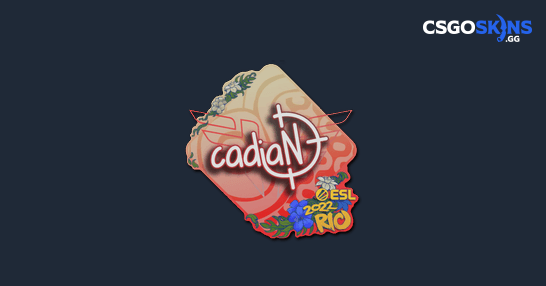 Sticker | cadiaN | Rio 2022 - CSGOSKINS.GG