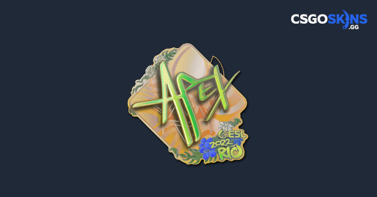Sticker | apEX (Holo) | Rio 2022 - CSGOSKINS.GG