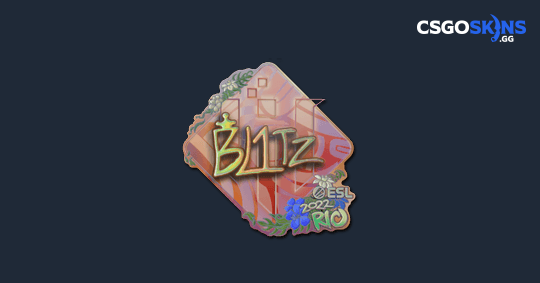 Sticker | bLitz (Holo) | Rio 2022 - CSGOSKINS.GG