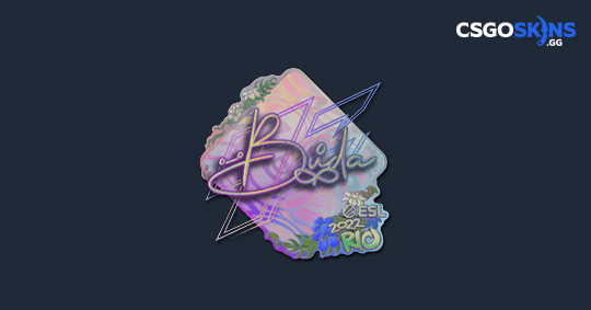 Sticker | BUDA (Holo) | Rio 2022 - CSGOSKINS.GG