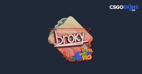 Sticker | broky | Rio 2022 - CSGOSKINS.GG