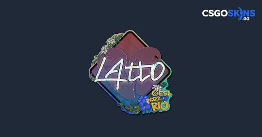 Sticker | latto (Glitter) | Rio 2022 - CSGOSKINS.GG