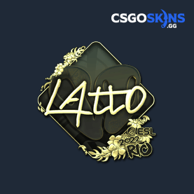 Sticker | latto (Gold) | Rio 2022 - CSGOSKINS.GG