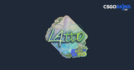 Sticker | latto (Holo) | Rio 2022 - CSGOSKINS.GG