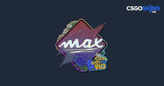 Sticker | max (Glitter) | Rio 2022 - CSGOSKINS.GG