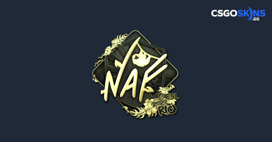 Sticker | NAF (Gold) | Rio 2022 - CSGOSKINS.GG
