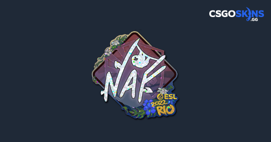 Sticker | NAF (Glitter) | Rio 2022 - CSGOSKINS.GG