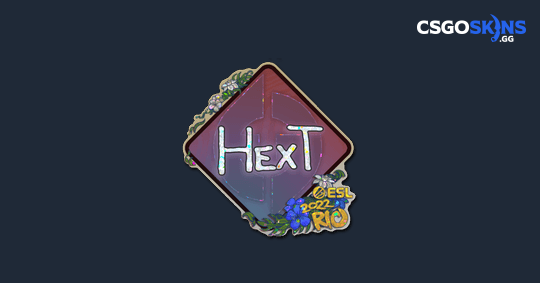 Sticker | HexT (Glitter) | Rio 2022 - CSGOSKINS.GG
