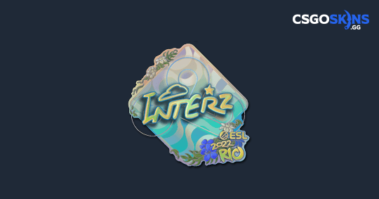 Sticker | interz (Holo) | Rio 2022 - CSGOSKINS.GG