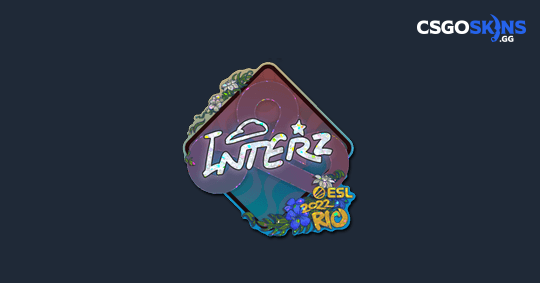 Sticker | interz (Glitter) | Rio 2022 - CSGOSKINS.GG