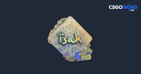 Sticker | isak (Holo) | Rio 2022 - CSGOSKINS.GG