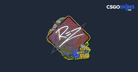 Sticker | REZ (Glitter) | Rio 2022 - CSGOSKINS.GG