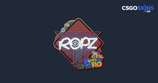 Sticker | ropz (Glitter) | Rio 2022 - CSGOSKINS.GG