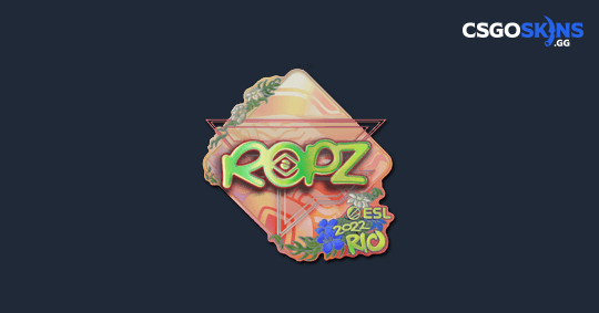 Sticker | ropz (Holo) | Rio 2022 - CSGOSKINS.GG