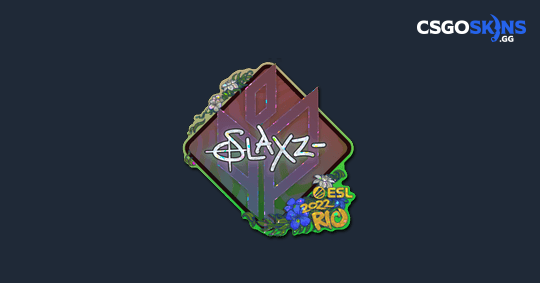 Sticker | slaxz- (Glitter) | Rio 2022 - CSGOSKINS.GG